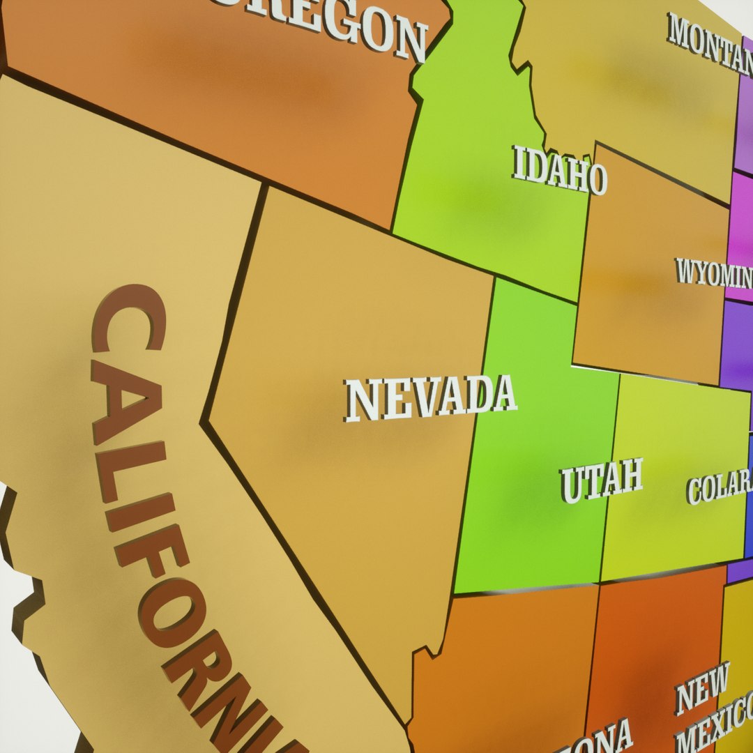 Maps United States America 3D - TurboSquid 1414790