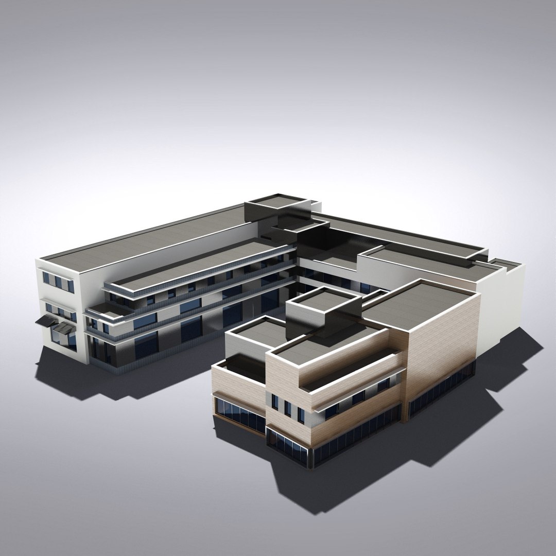 Modern Generic Building Architectural 3d Model
