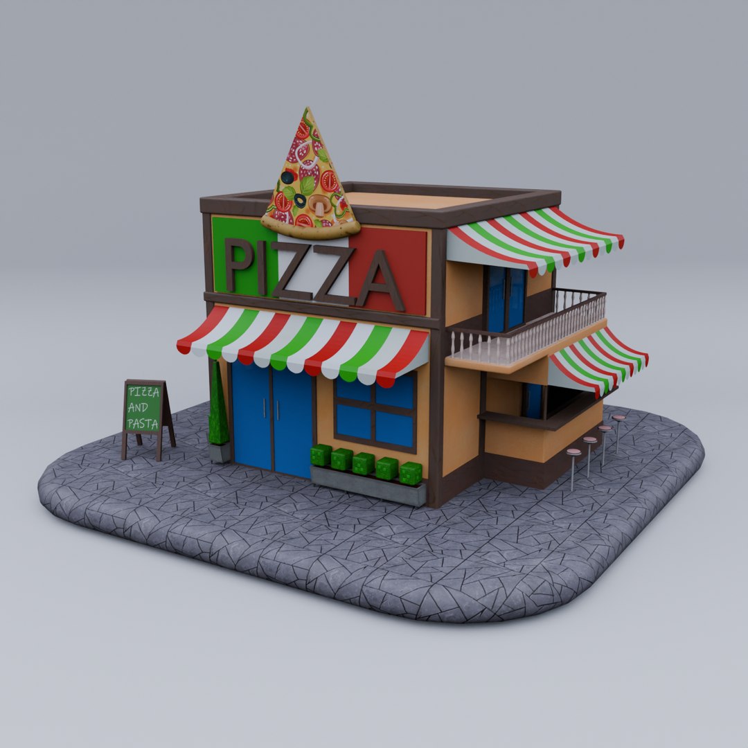 3D PIZZERIA - TurboSquid 2176725