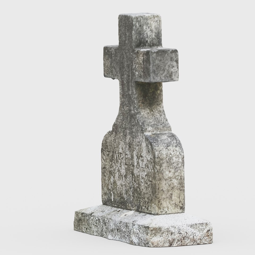 3D Scanned Tombstone 80 3D Model - TurboSquid 1994411