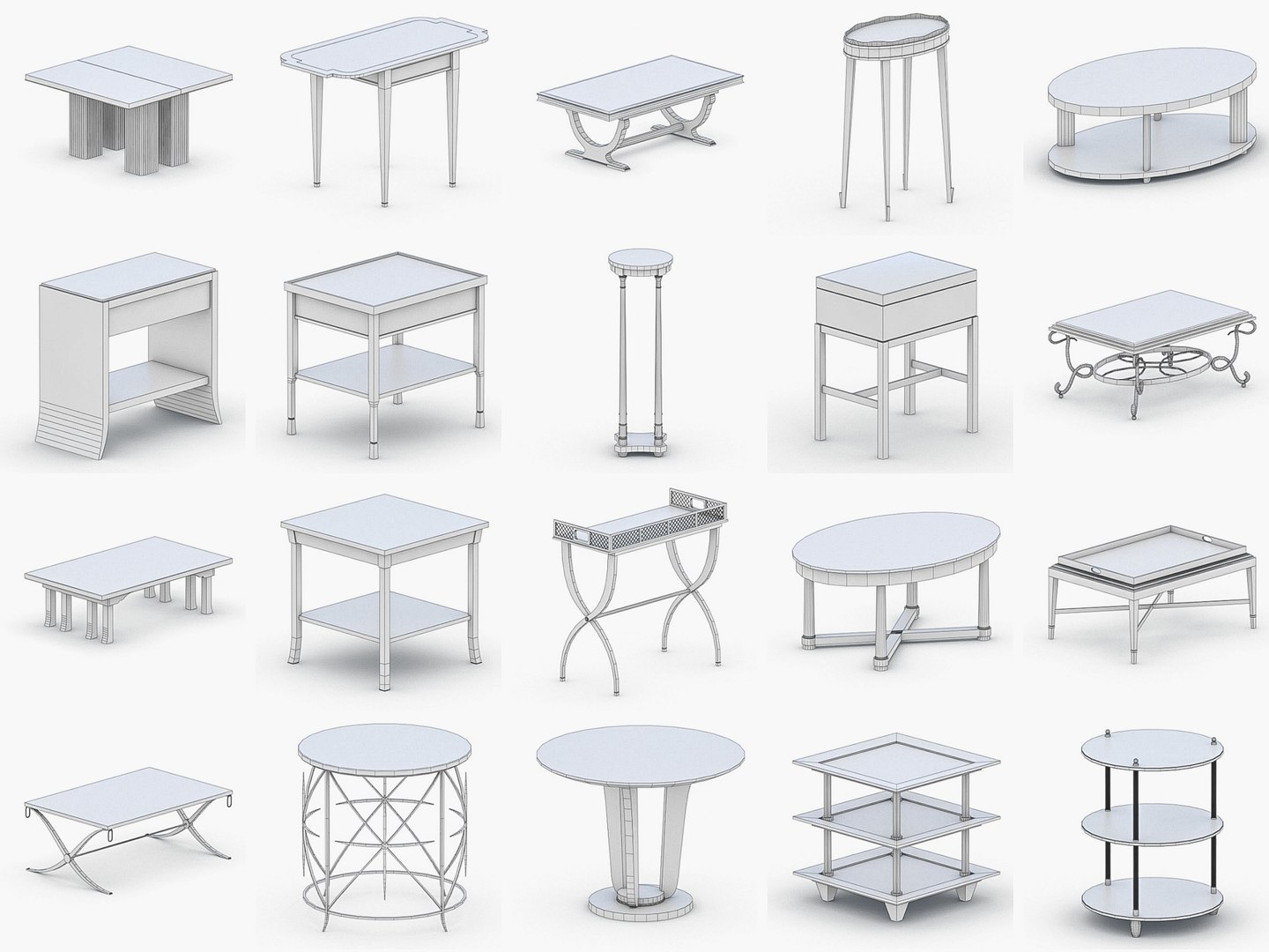 3D Desks Tables - 200 - TurboSquid 1219410