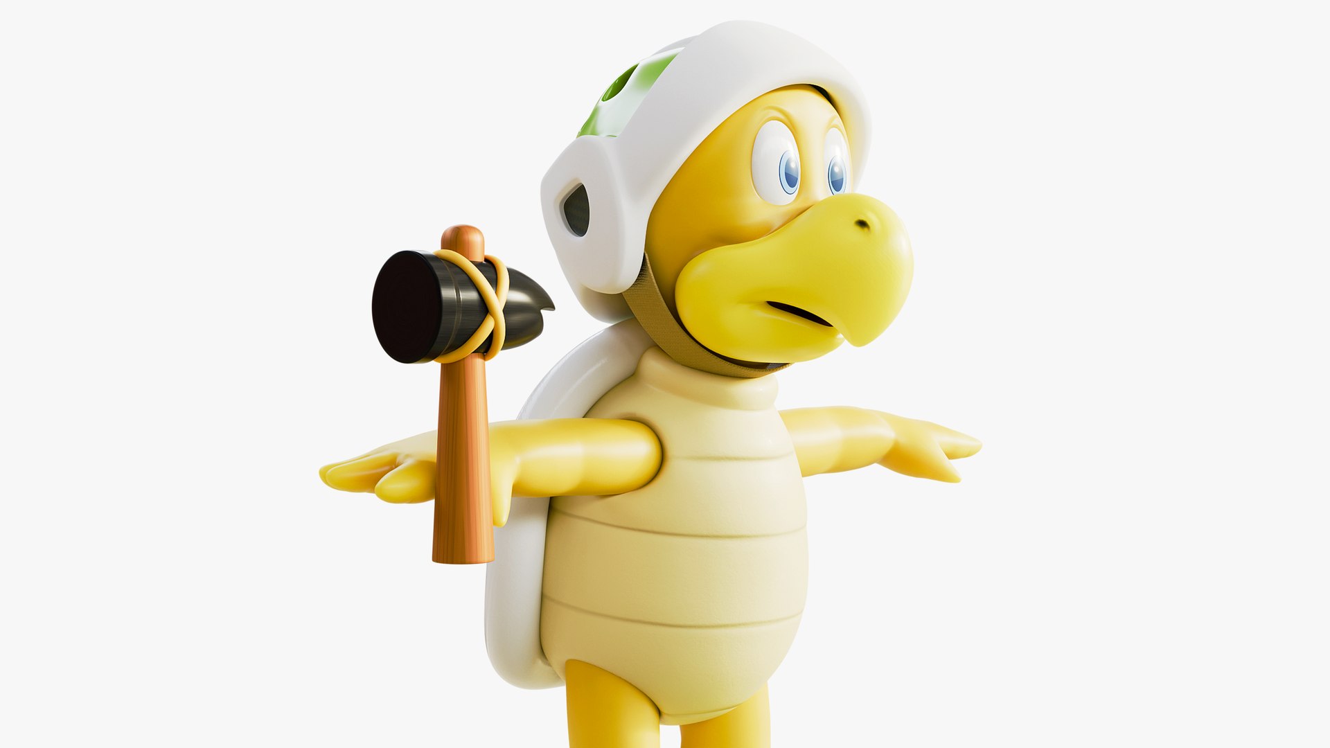 Hammer Bro Character Super Mario Assets 3D - TurboSquid 2332066