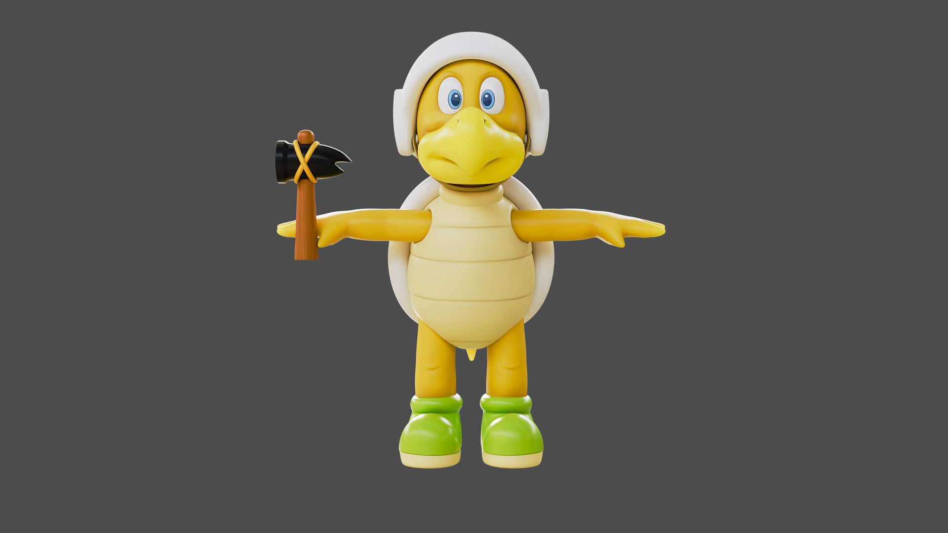 Hammer Bro Character Super Mario Assets 3D - TurboSquid 2332066