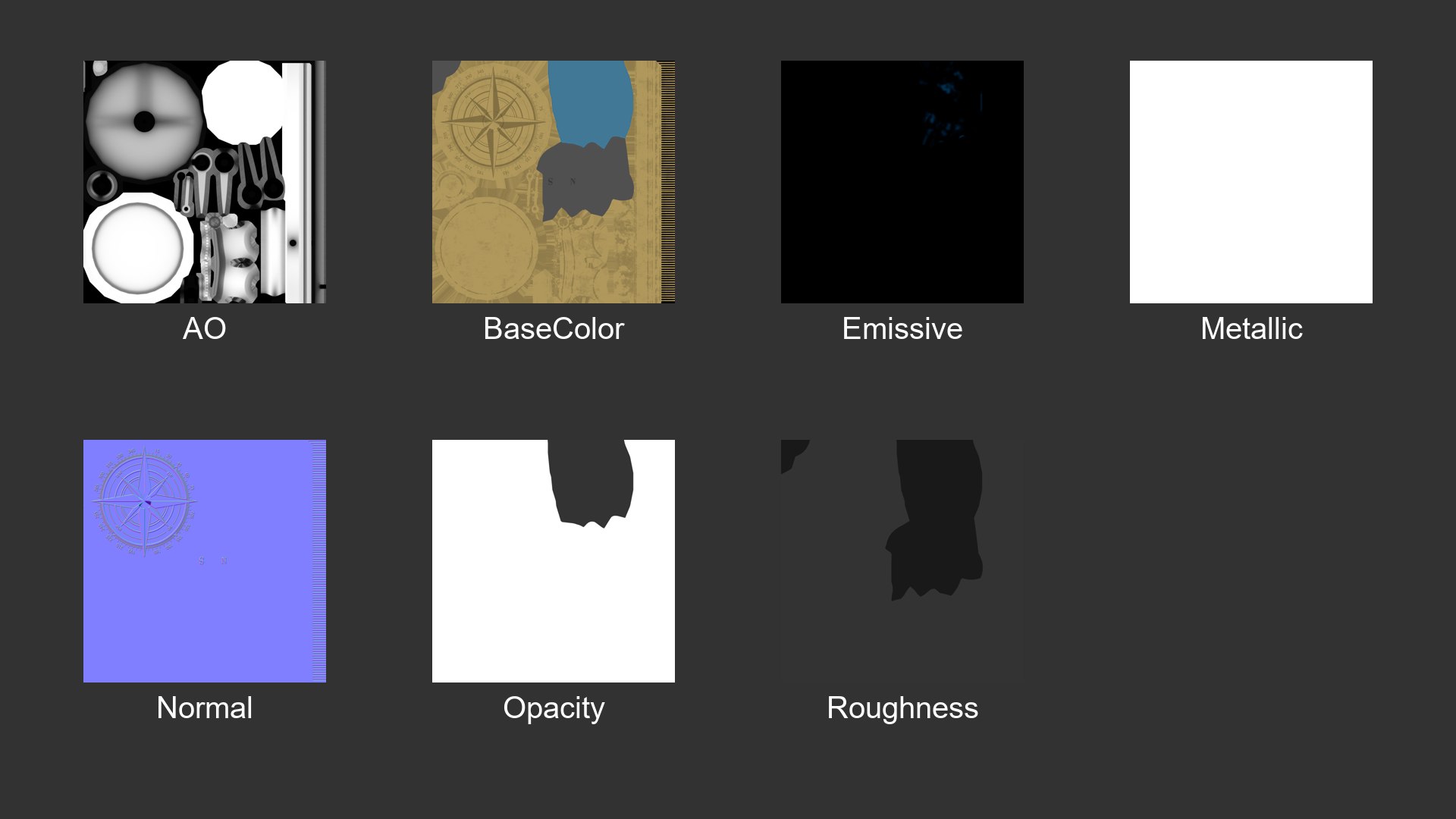 Classic Brass Compass 3D - TurboSquid 2423891