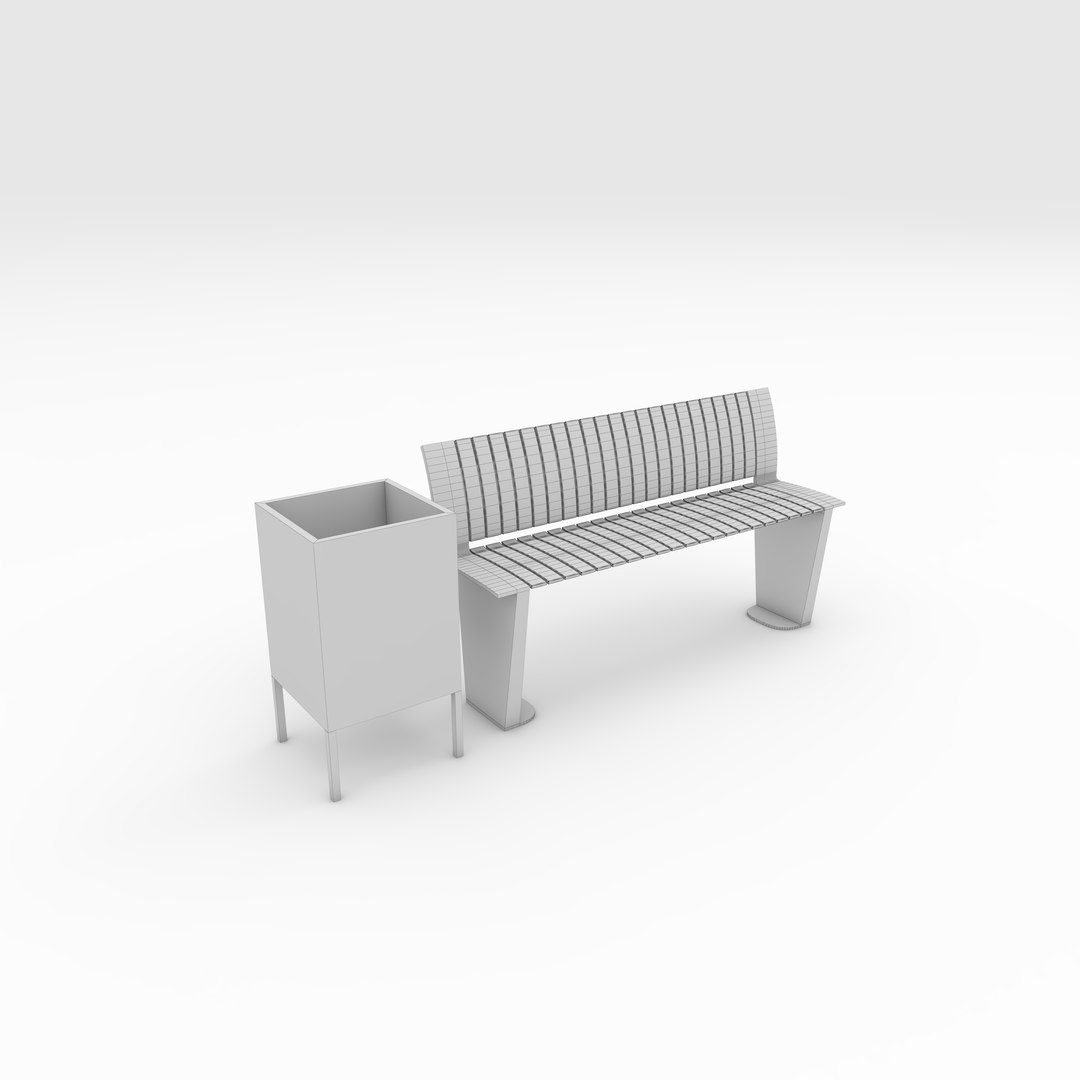 Bench Park 48 model - TurboSquid 2122013