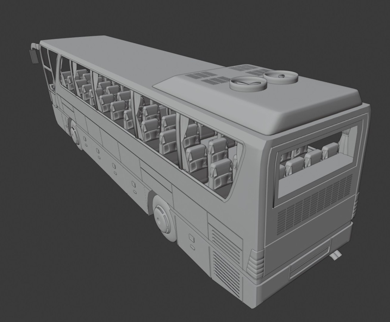3D Mercedes Benz Tourismo Bus Interior - TurboSquid 1607678