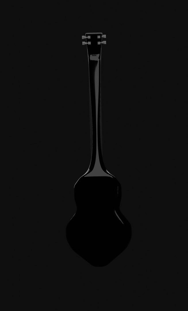 3D Model BLACK LVS BASS GUITAR FBX MODEL - TurboSquid 1900459