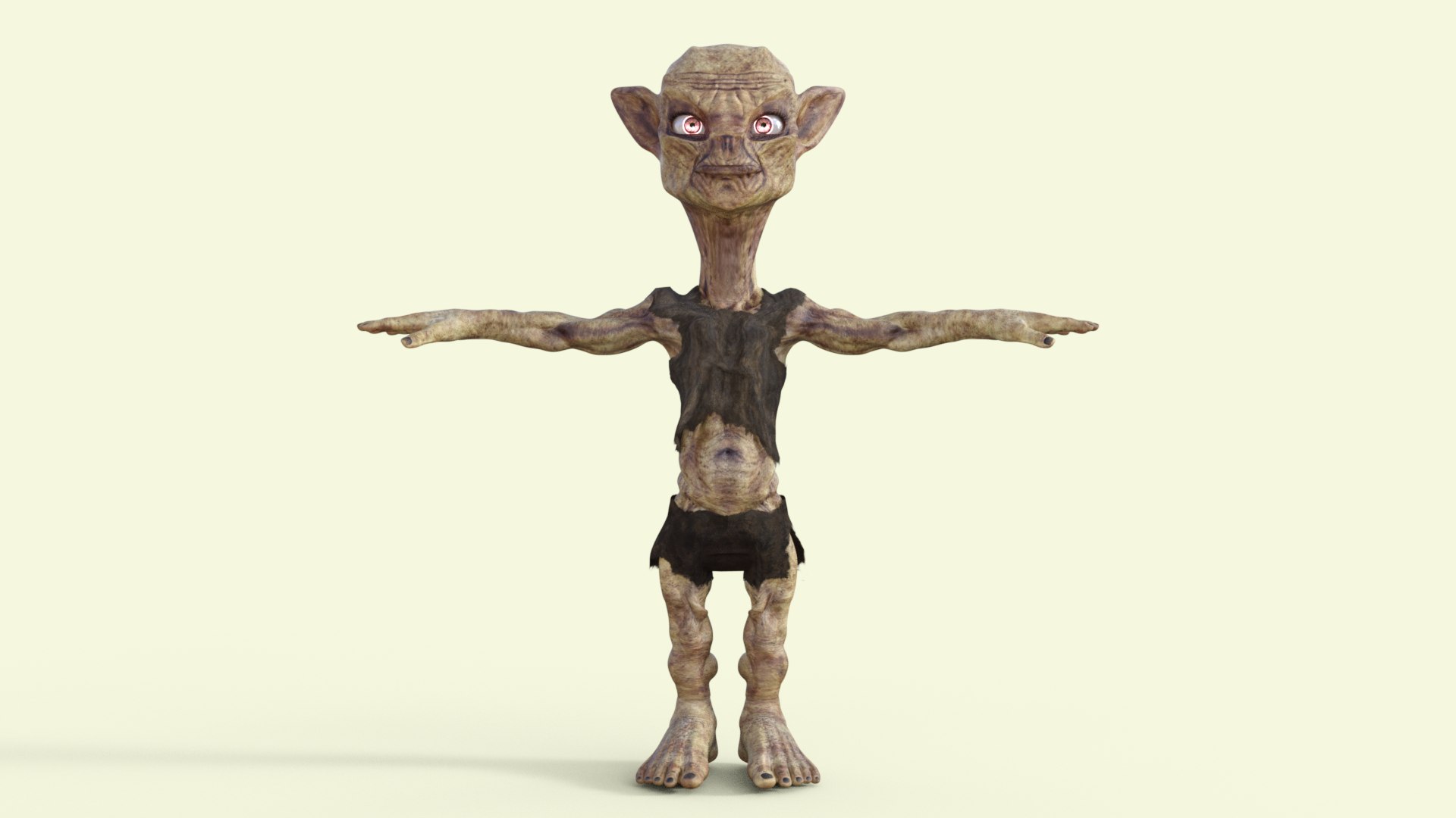 3D Scary Monster Rigged - TurboSquid 2205798