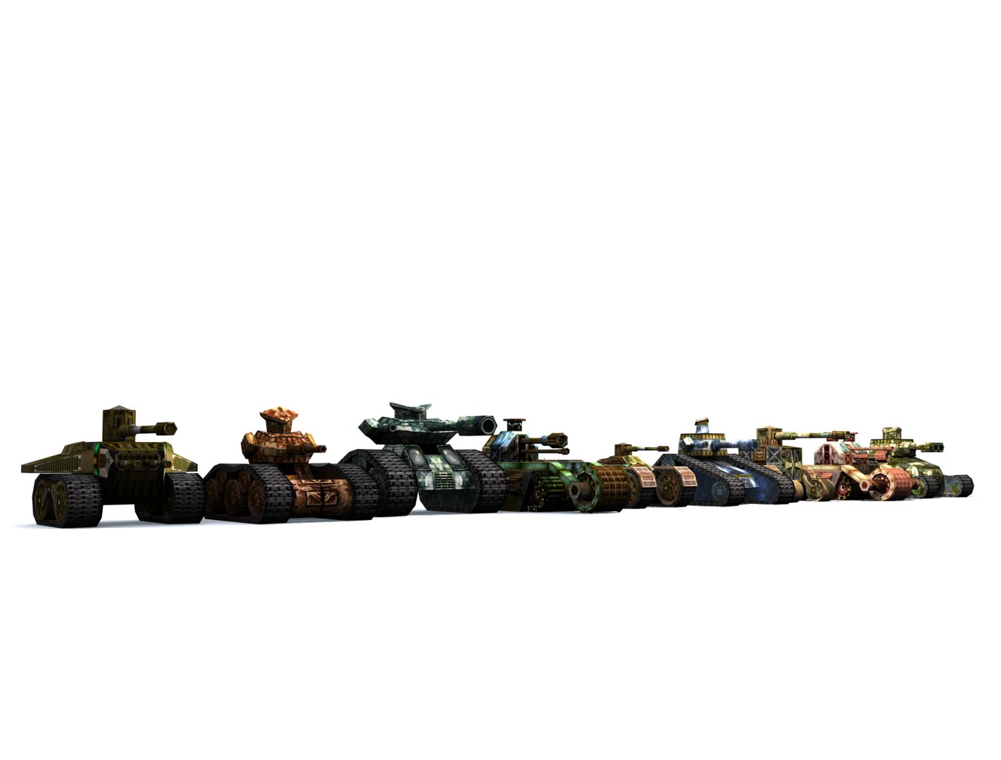 14 Tanks 3d X