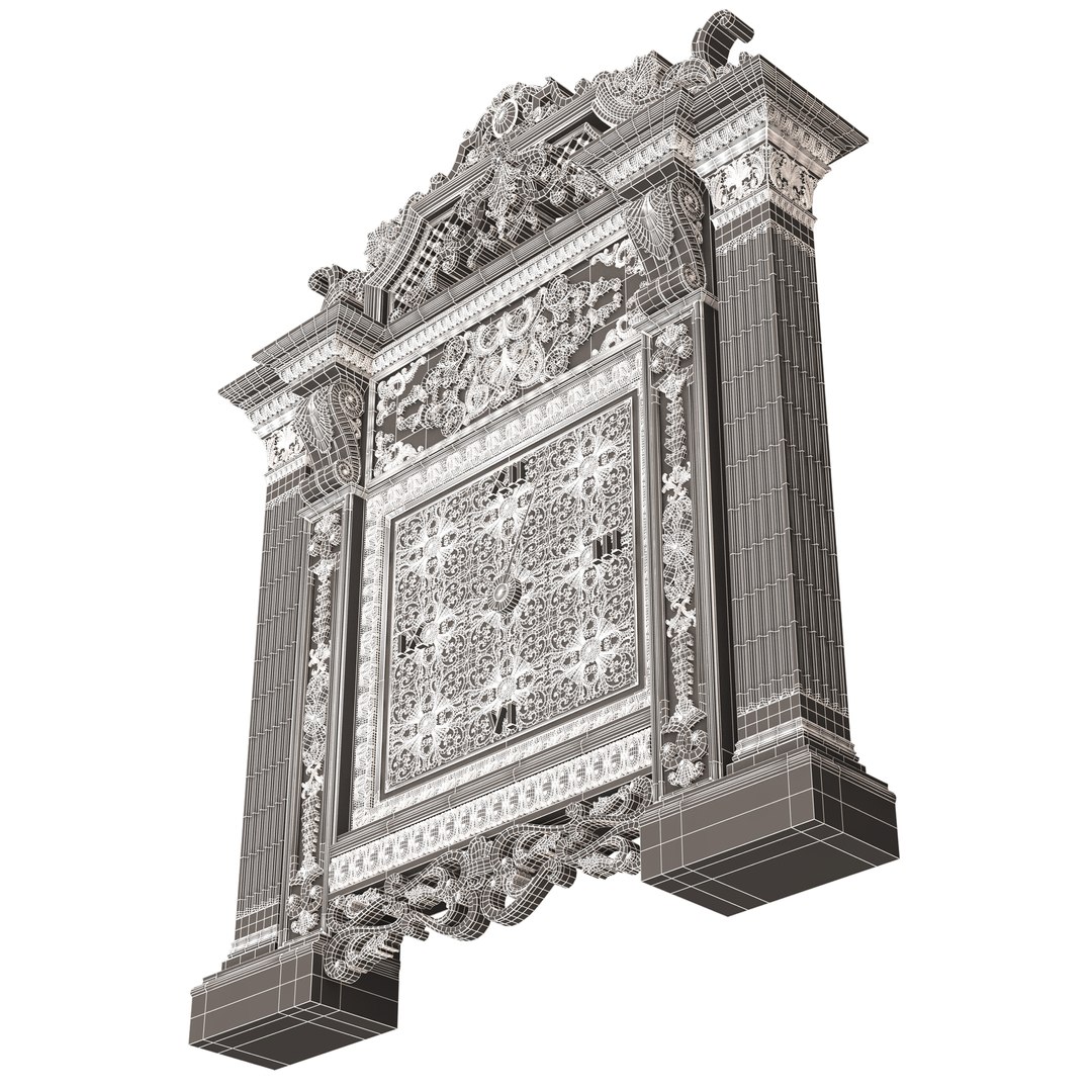 3D model Classic Clock 020 Gold - TurboSquid 2138106