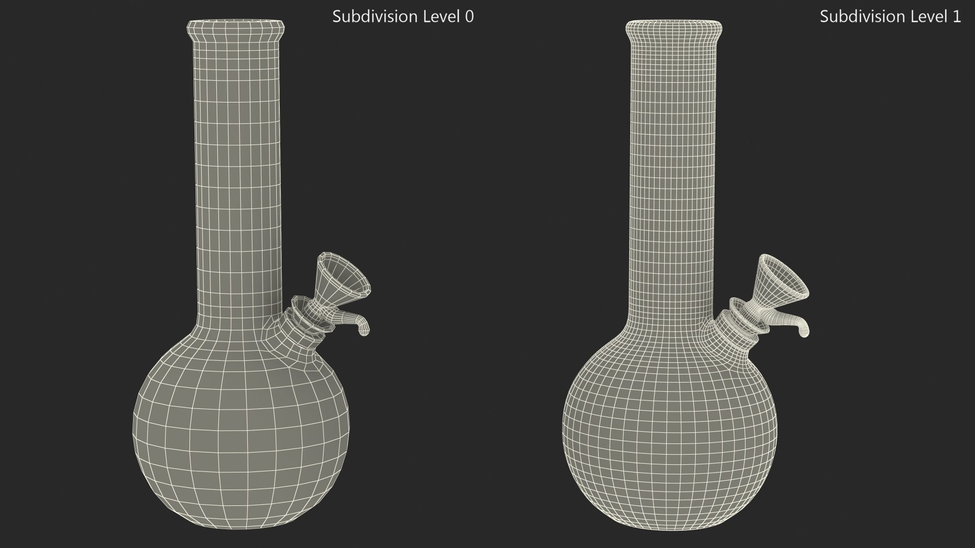 Round Glass Bong 3D model - TurboSquid 1997950