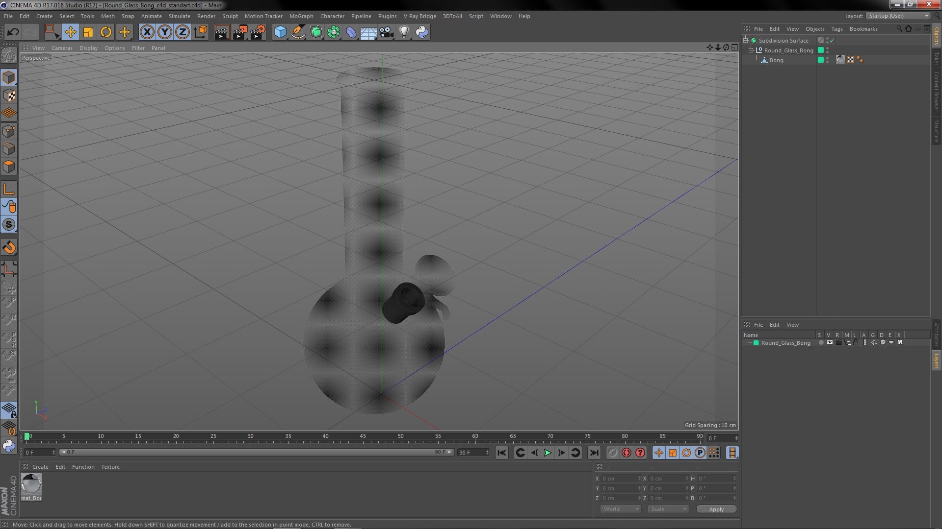 Round Glass Bong 3D model - TurboSquid 1997950