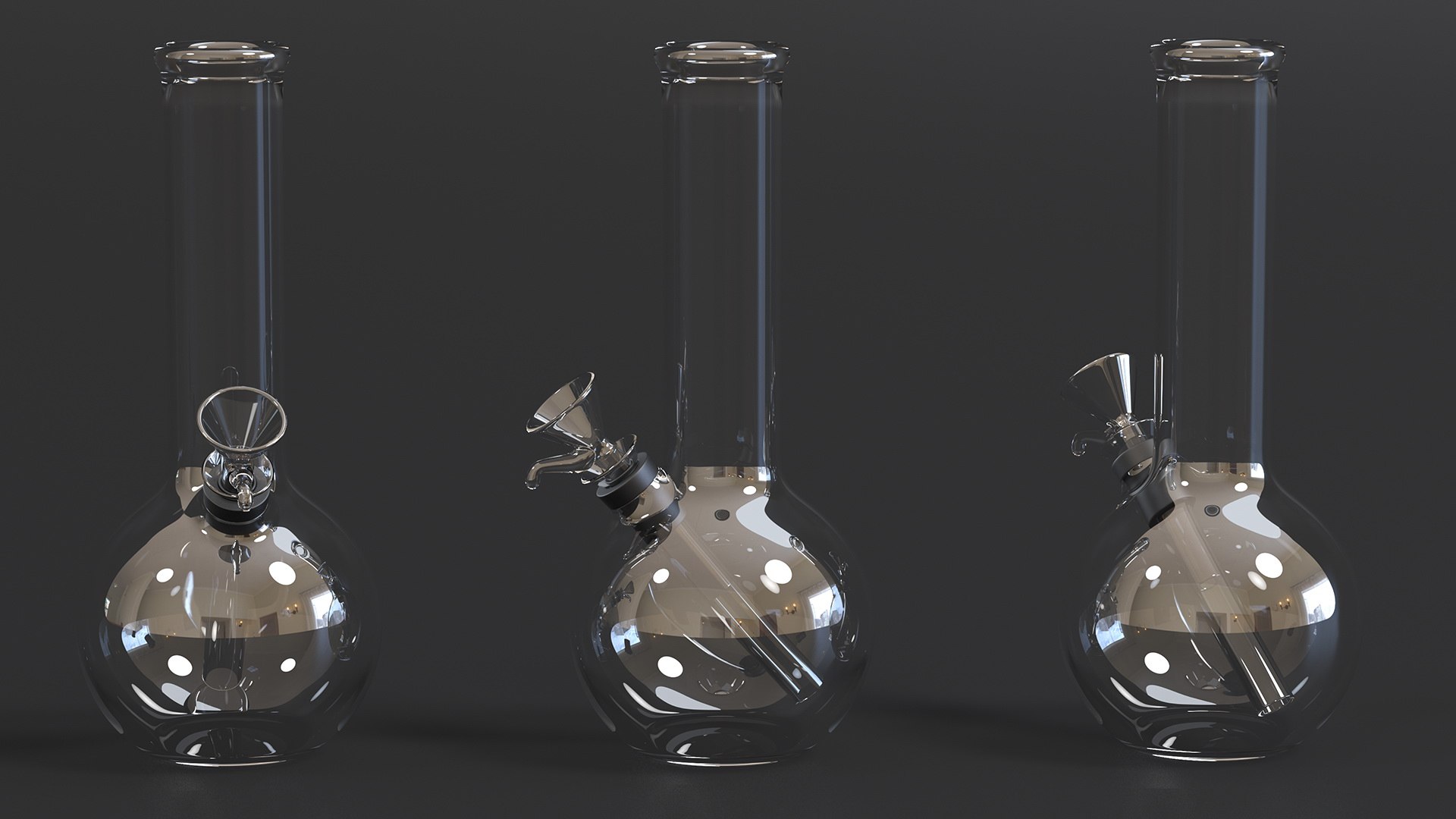 Round Glass Bong 3D model - TurboSquid 1997950