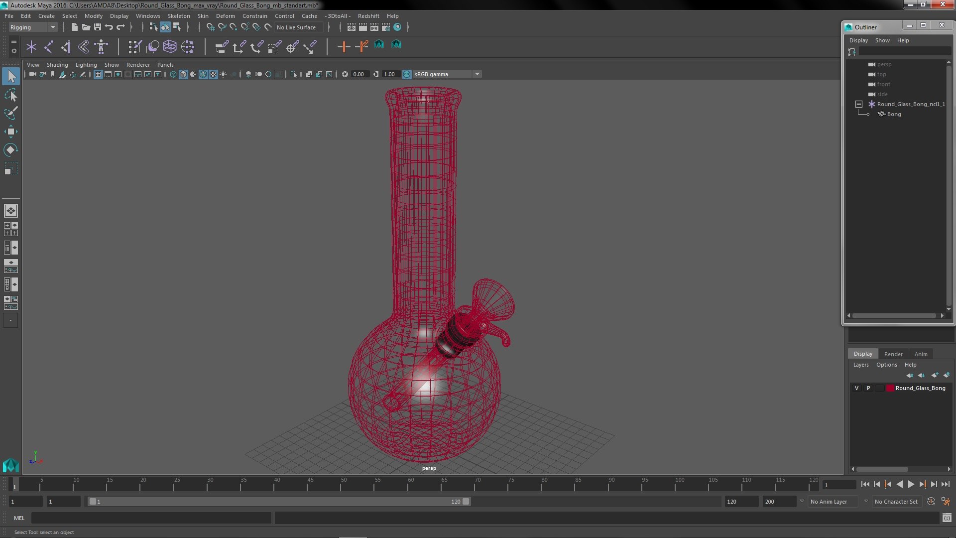 Round Glass Bong 3D model - TurboSquid 1997950