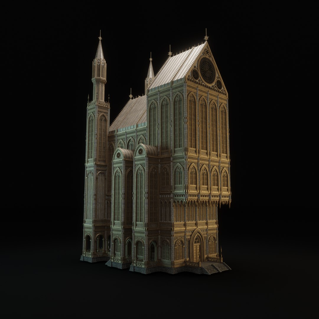 GOTHIC MODULAR BUILDING 7 3D - TurboSquid 2315103
