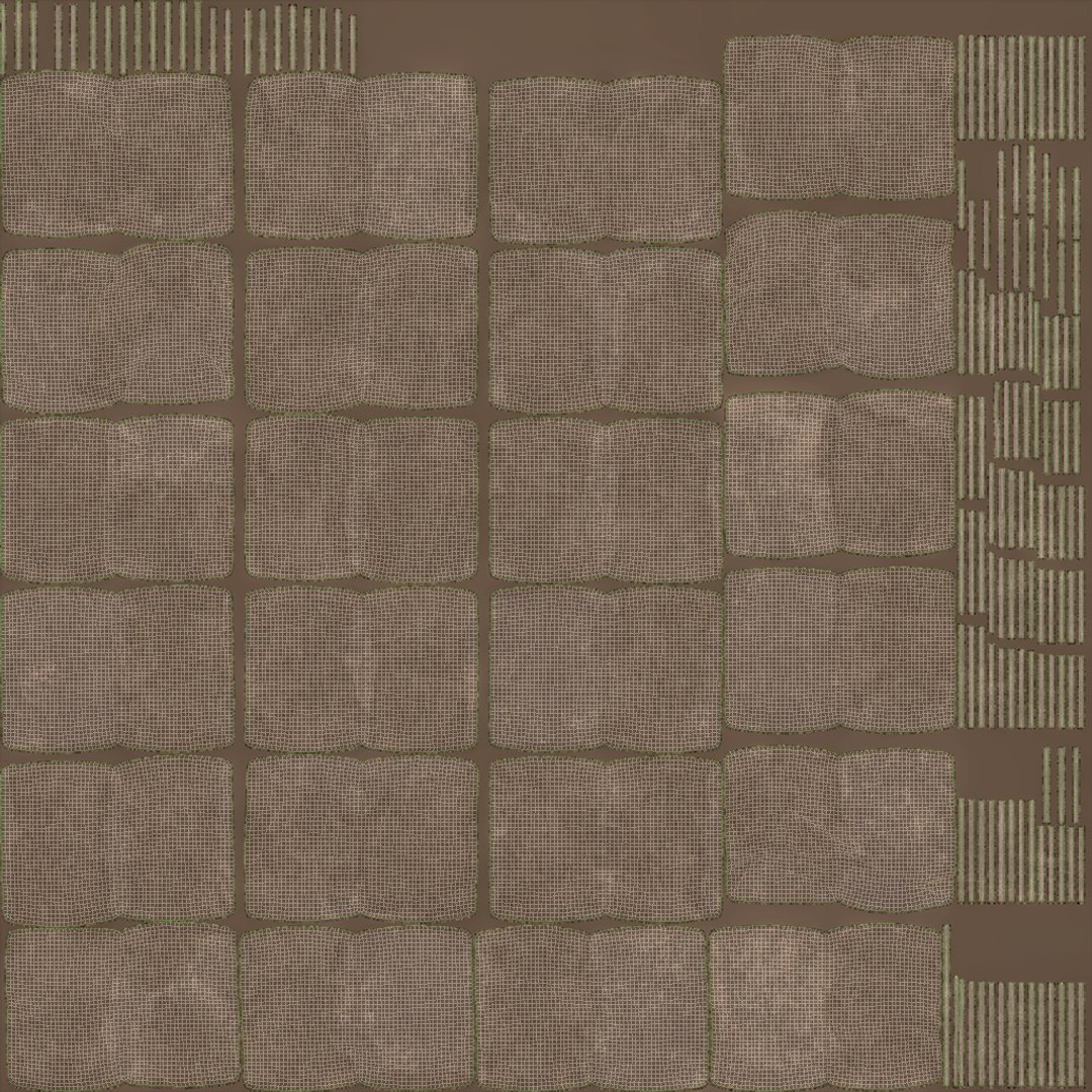 3D Model Sandbag Barricade - TurboSquid 2142374