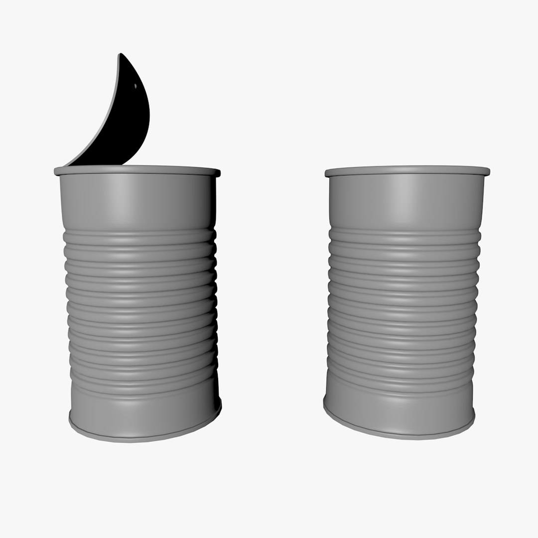 Can Opened And Closed 3D Model - TurboSquid 1966267