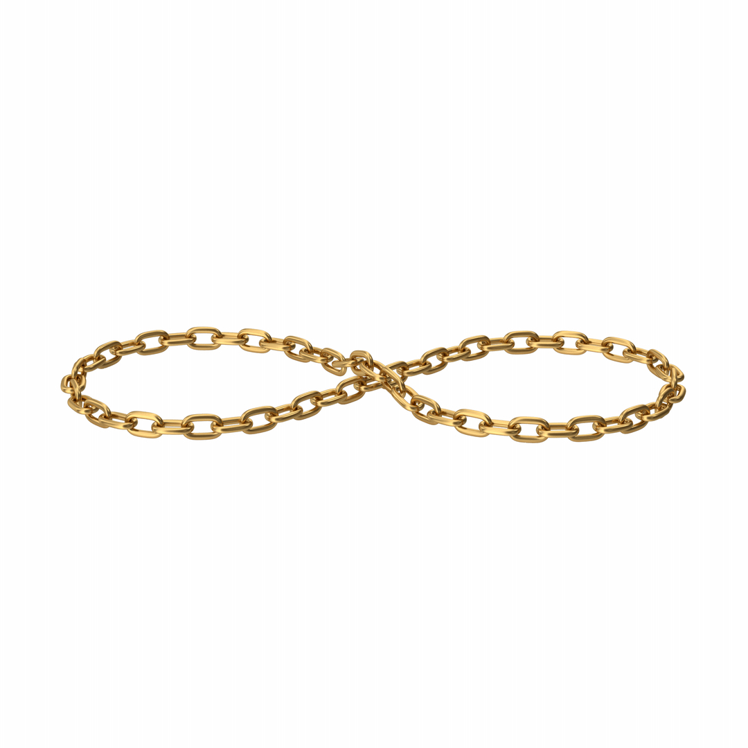 Gold Infinity Chain 3D Model - TurboSquid 2226709