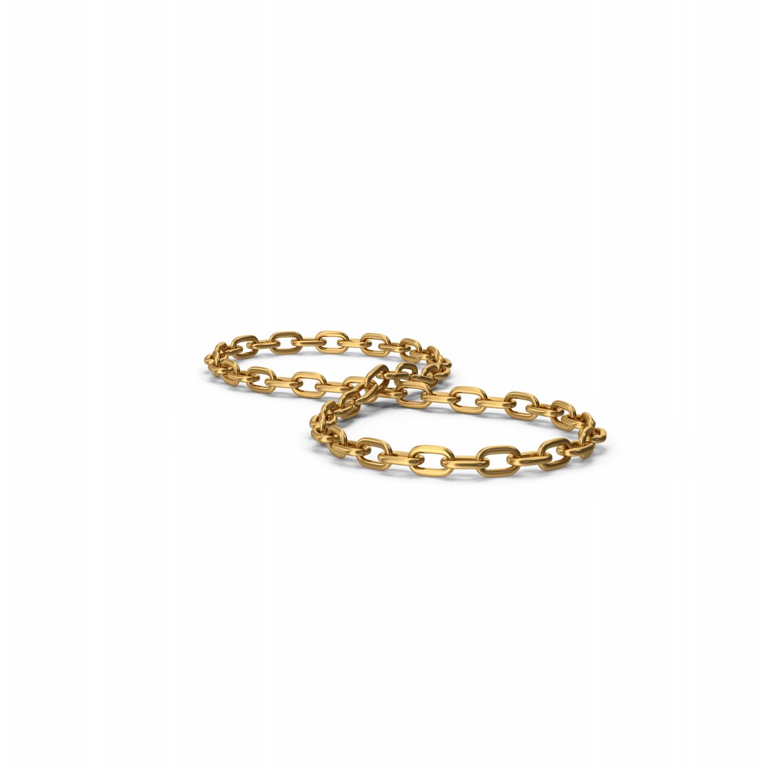 Gold Infinity Chain 3D Model - TurboSquid 2226709