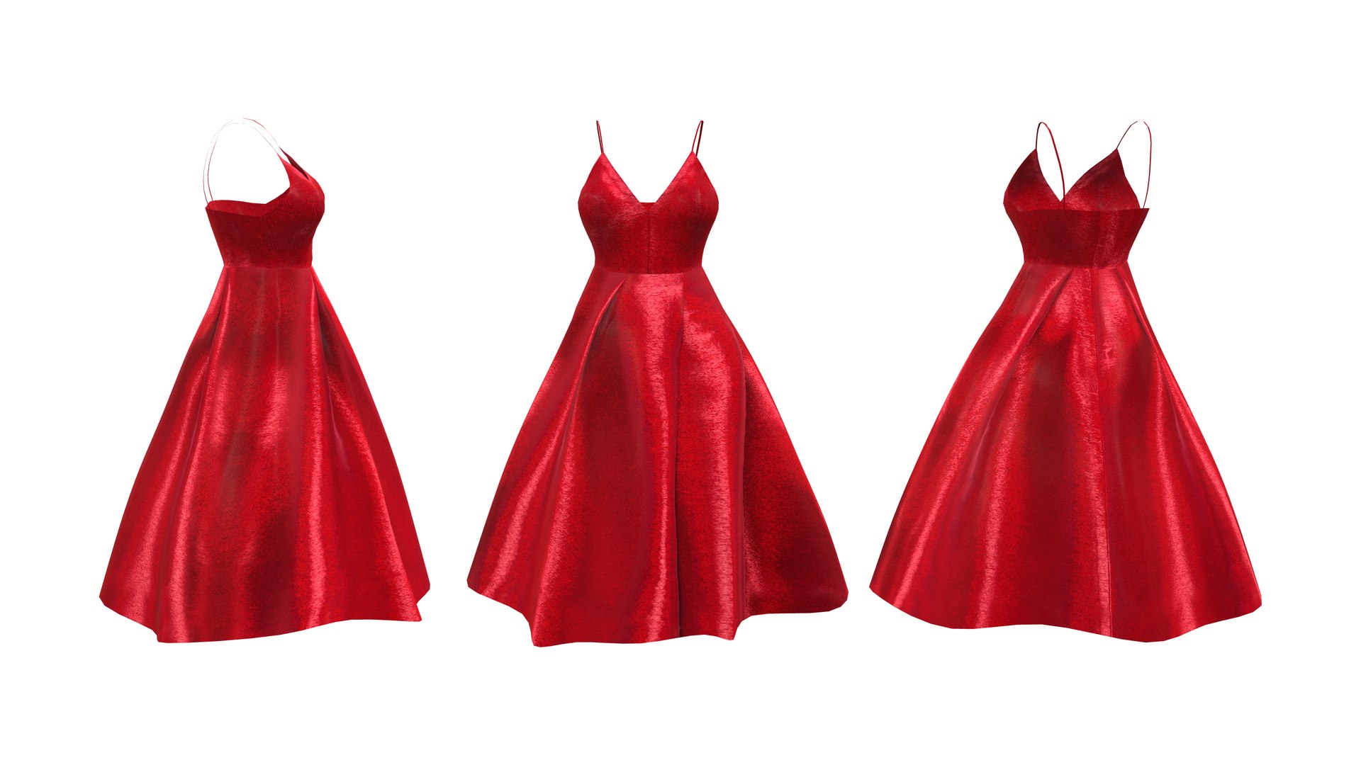 Read Leather Dress With Shoulder Straps 3D - TurboSquid 1791308