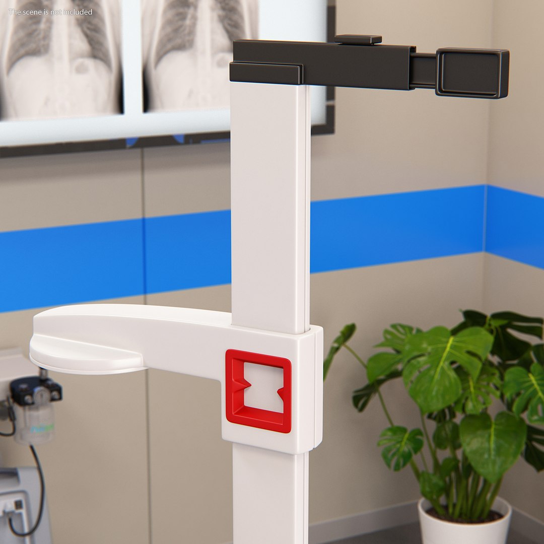 3D Height Measuring Rods with Physician Scales Collection 2 model ...