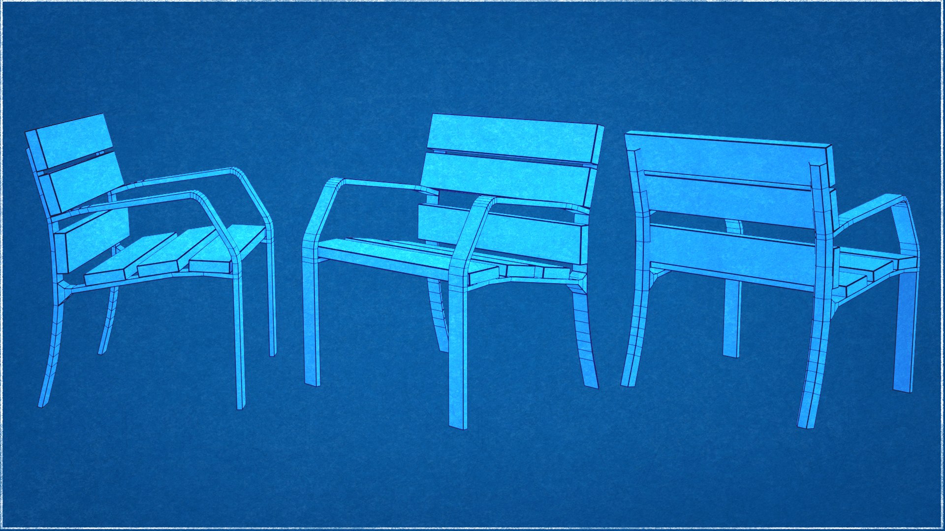 3D Collection Of Three Tropical Benches Low-Poly - TurboSquid 2136394