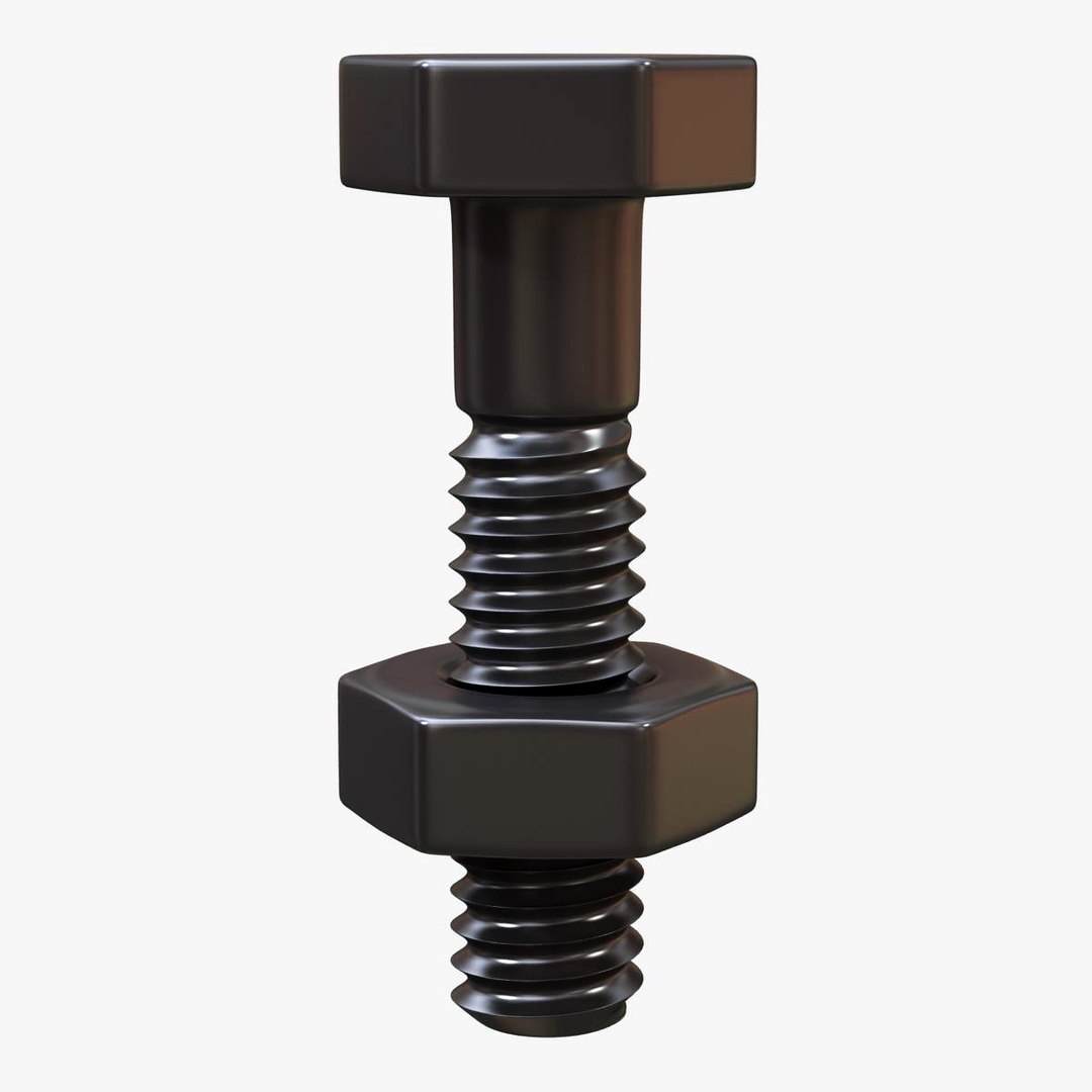 3d Bolt Modelled Model