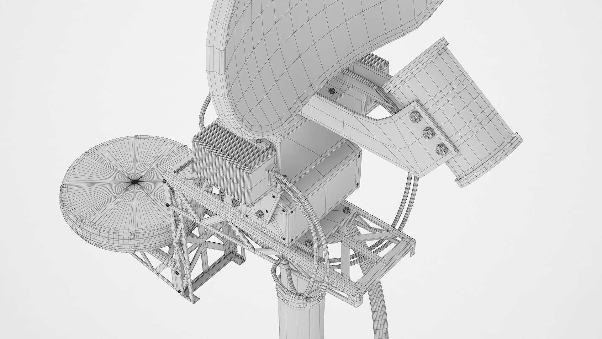 3D Model TV Van Satellite Antenna 04 - TurboSquid 2103721