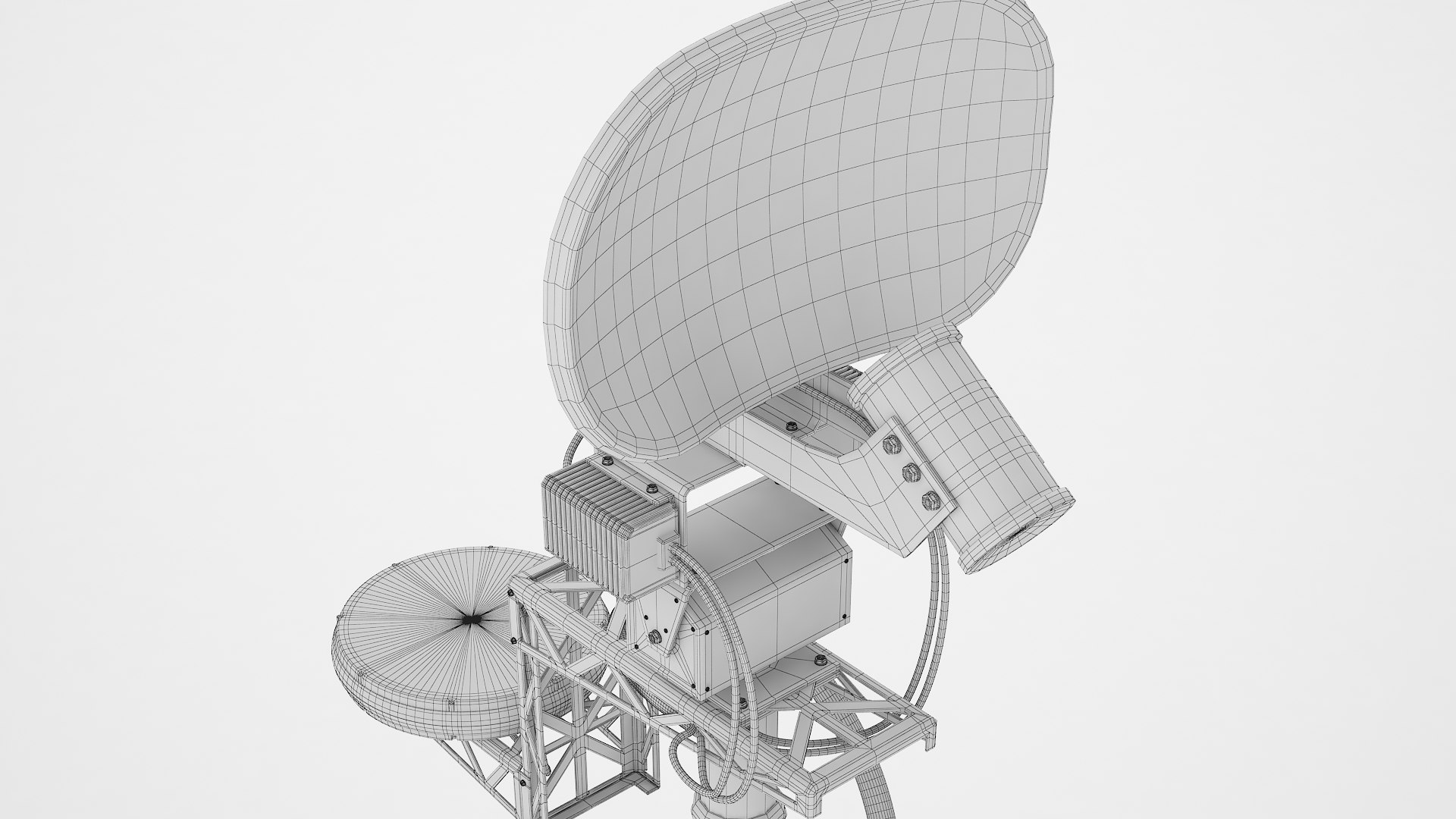 3D Model TV Van Satellite Antenna 04 - TurboSquid 2103721