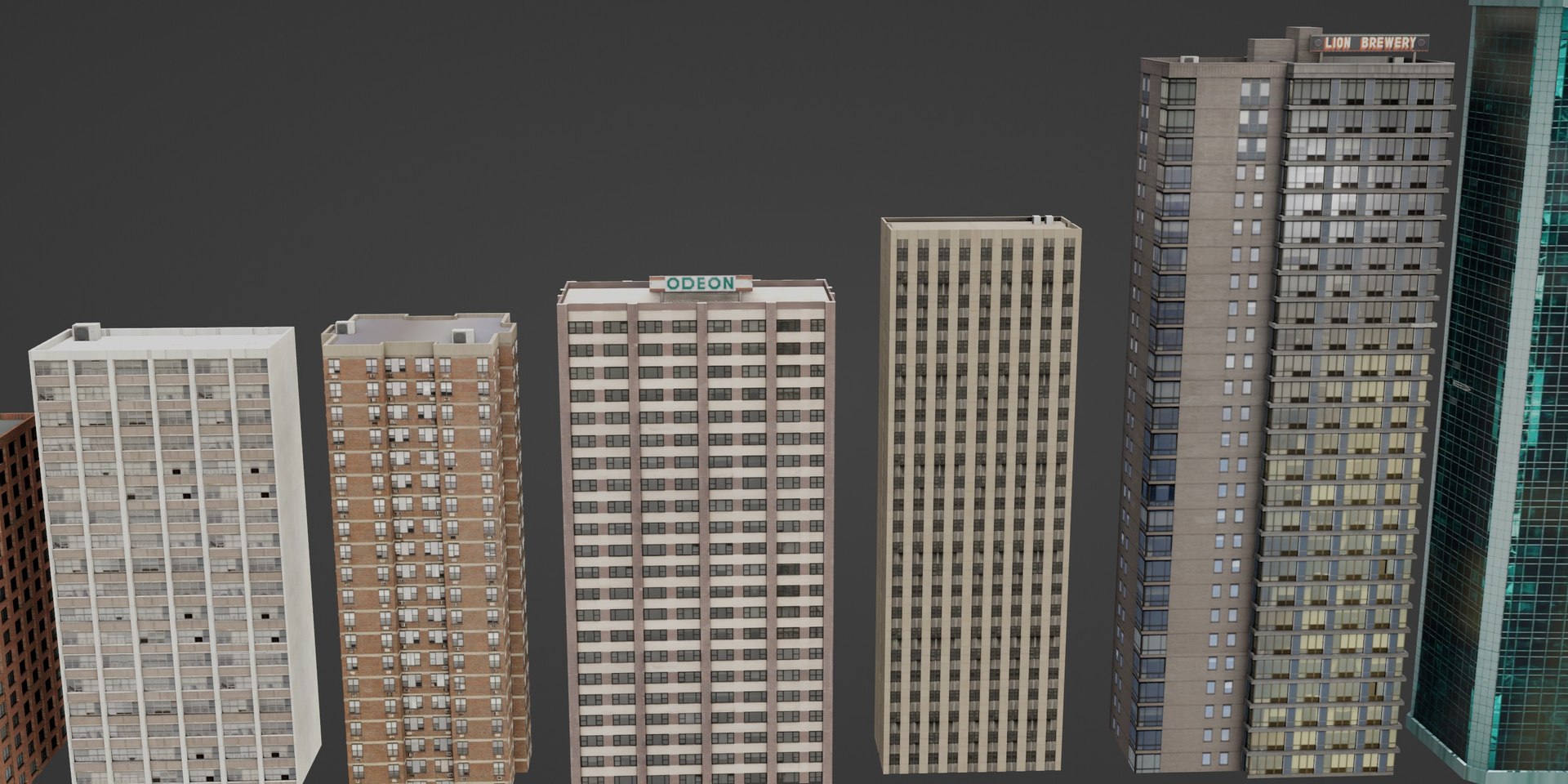 3D City Pack Low-Poly Building Collection Low-poly Model - TurboSquid ...
