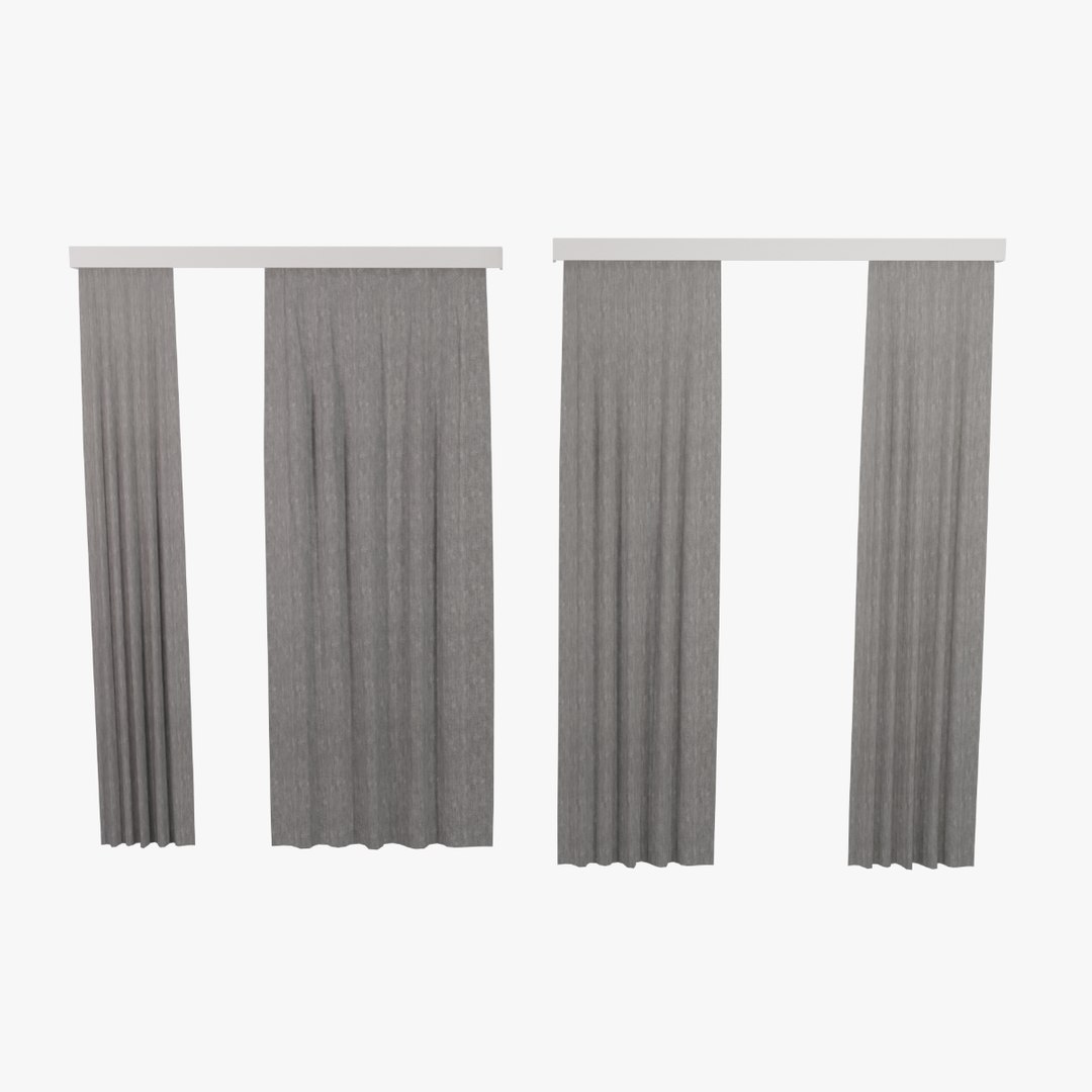 Free 3D Shapespark Low Poly Curtains Kit - TurboSquid 1947311