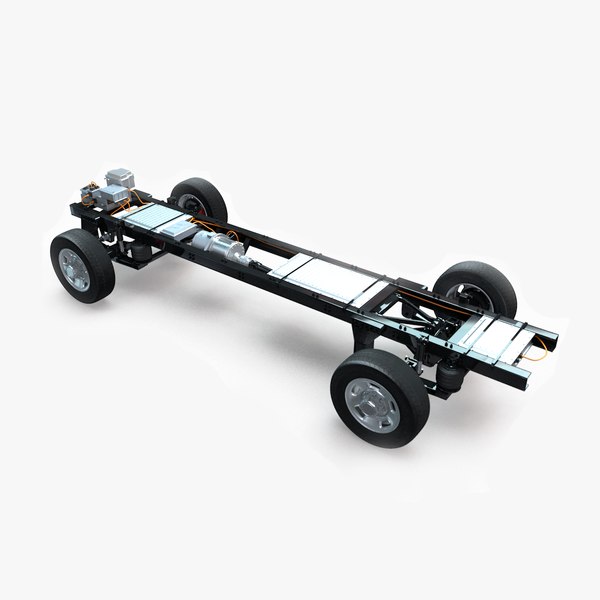 3D electric van truck chassis - TurboSquid 1332235