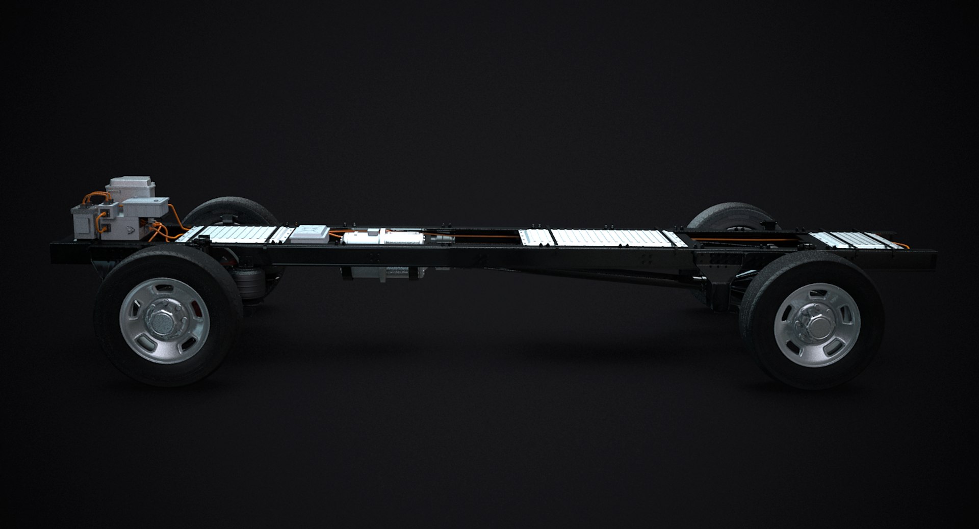 3D Electric Van Truck Chassis - TurboSquid 1332235