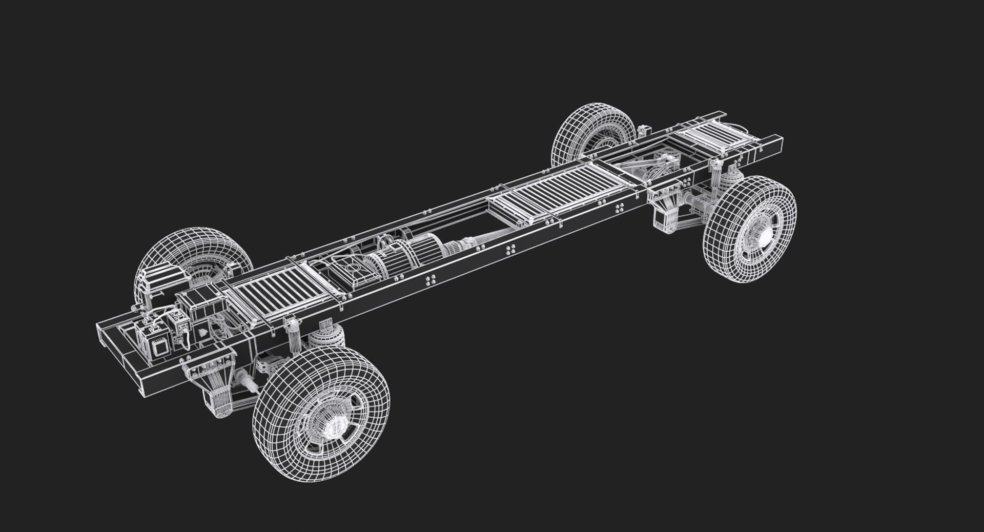 3D Electric Van Truck Chassis - TurboSquid 1332235