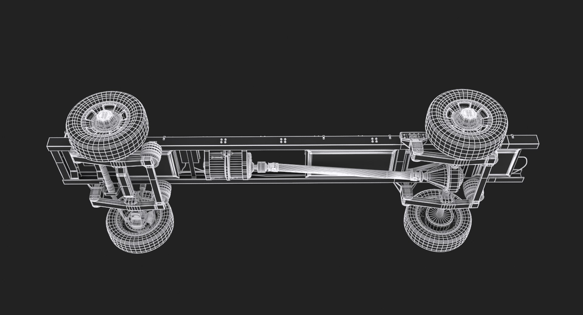 3D Electric Van Truck Chassis - TurboSquid 1332235