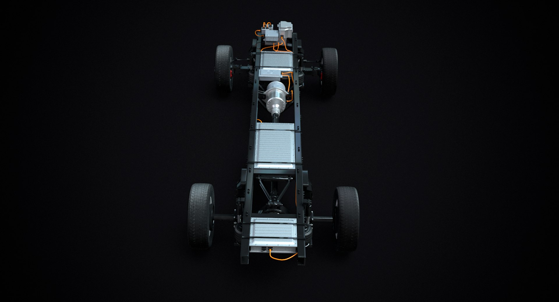 3D Electric Van Truck Chassis - TurboSquid 1332235