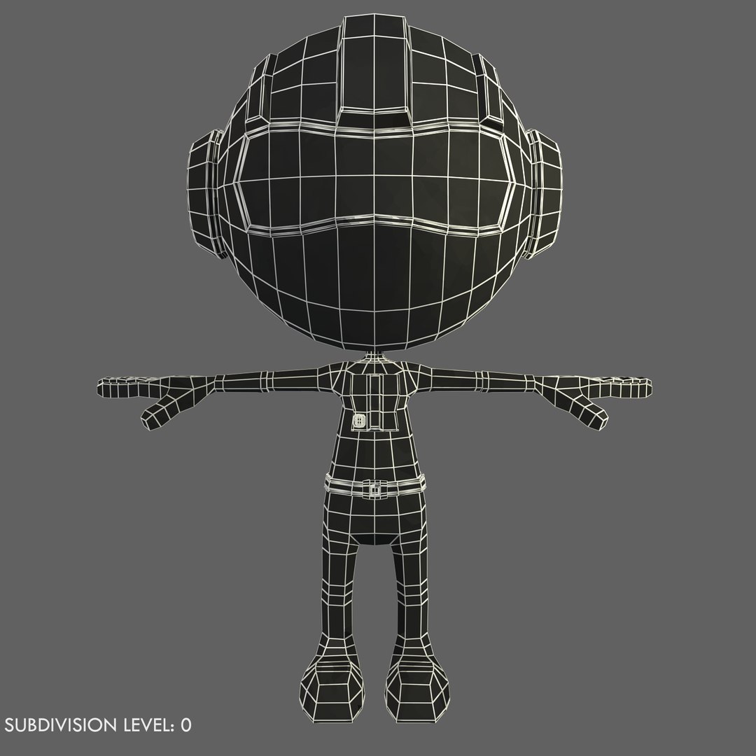 3d robot modelled model