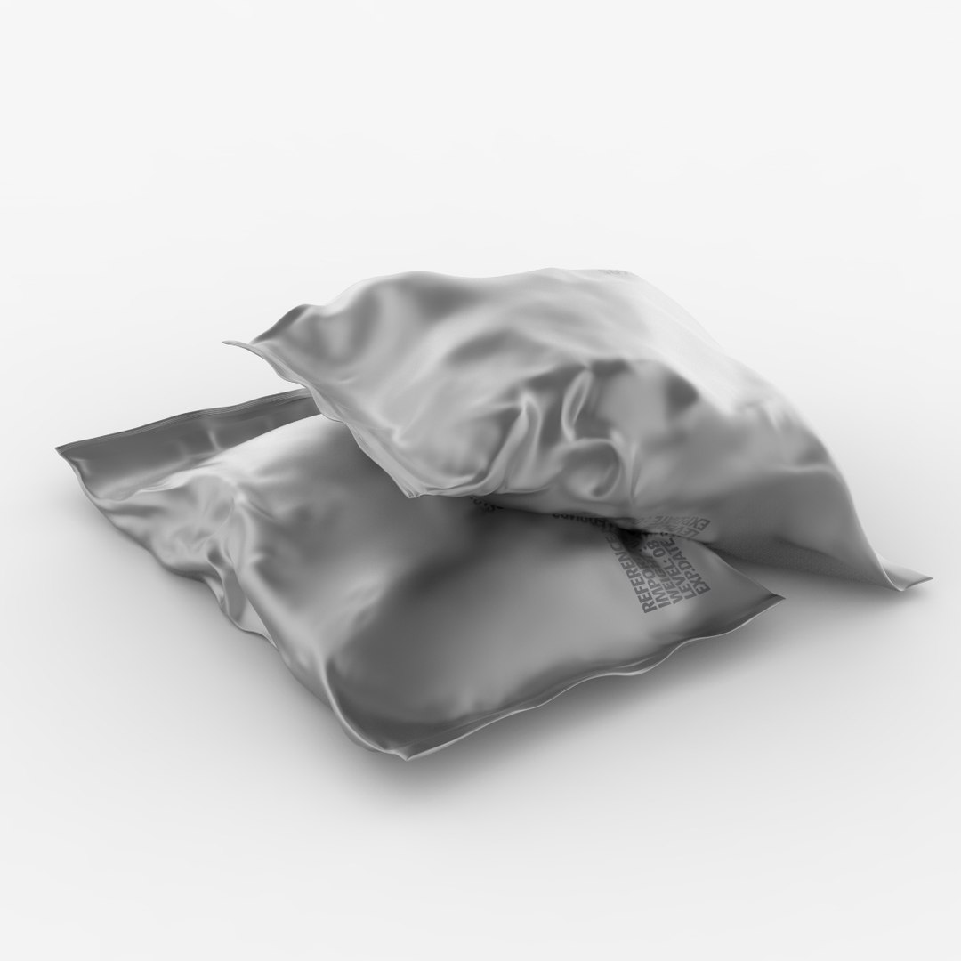 3D 2 Sachets Bags Packaging - TurboSquid 1236136