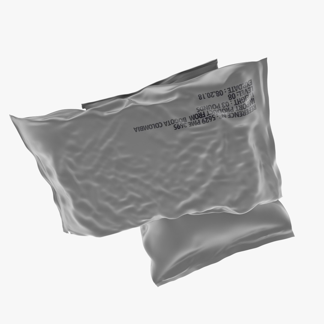 3D 2 Sachets Bags Packaging - TurboSquid 1236136