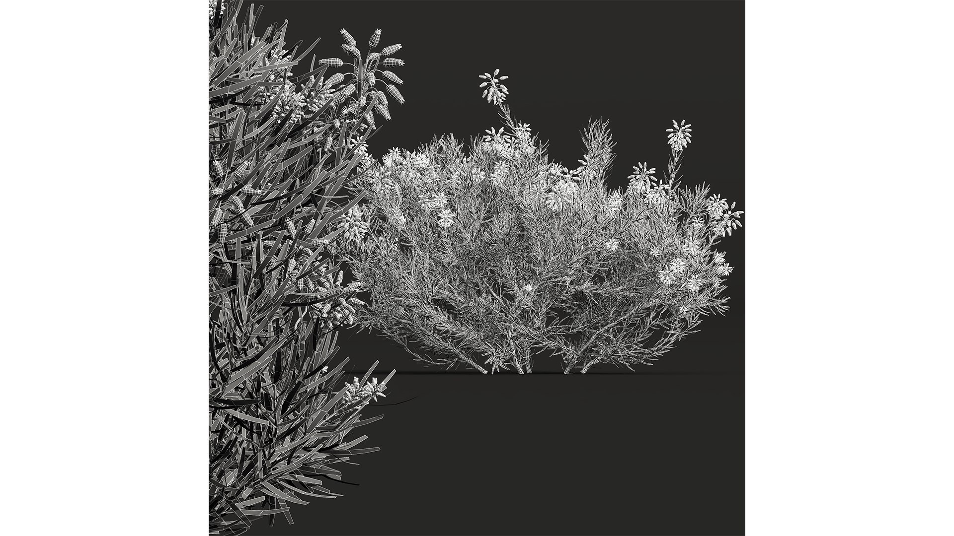 3D 7Different SETS Of Bush Set Vol 39 Model - TurboSquid 2241308