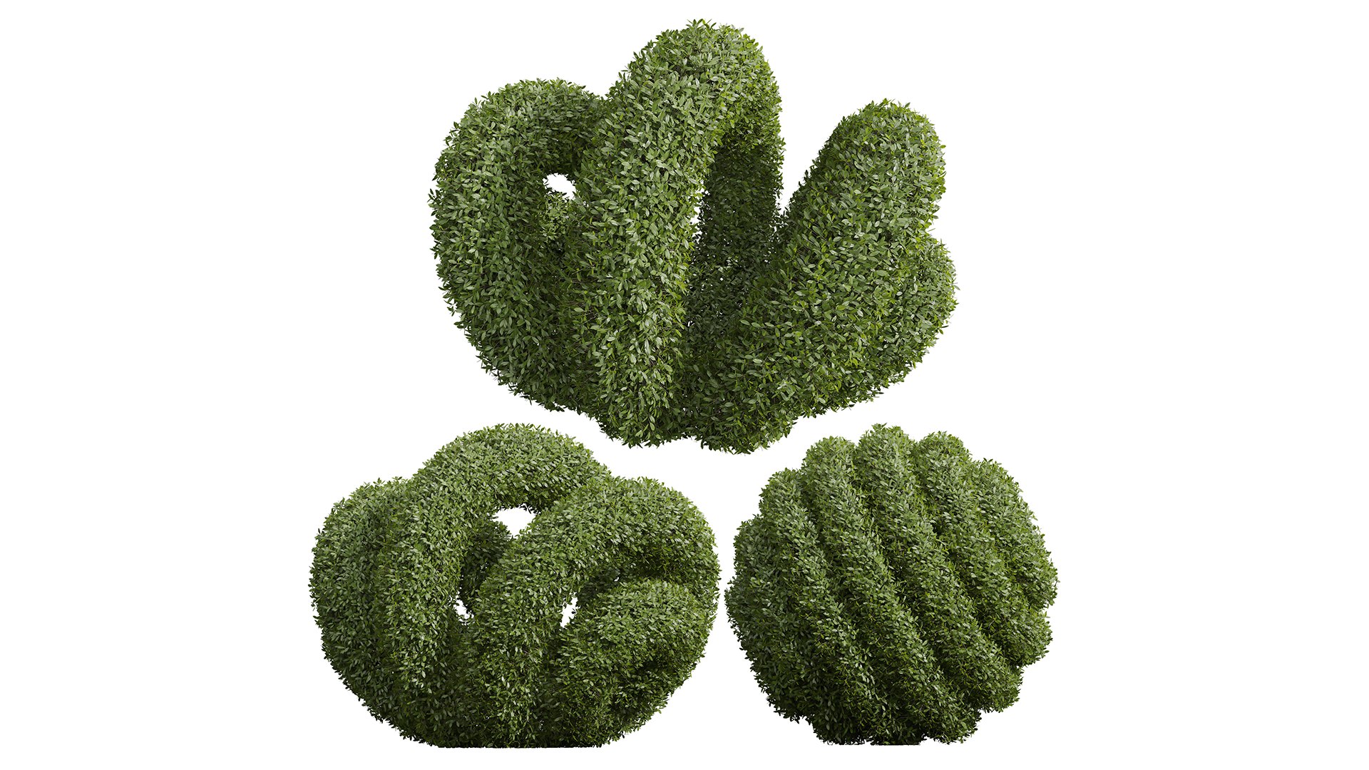 3D 7Different SETS Of Bush Set Vol 39 Model - TurboSquid 2241308