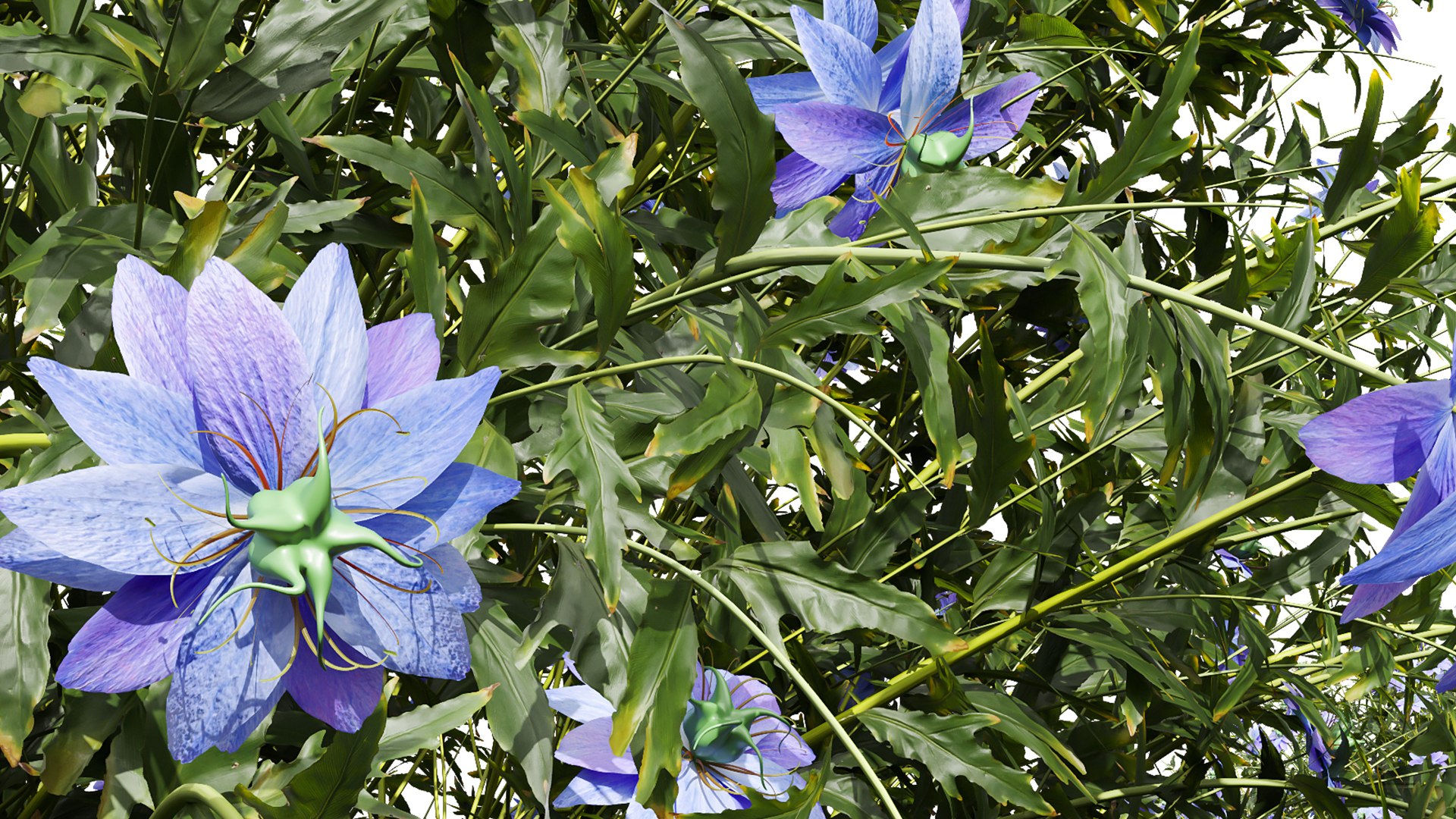 3D 7Different SETS Of Bush Set Vol 39 Model - TurboSquid 2241308