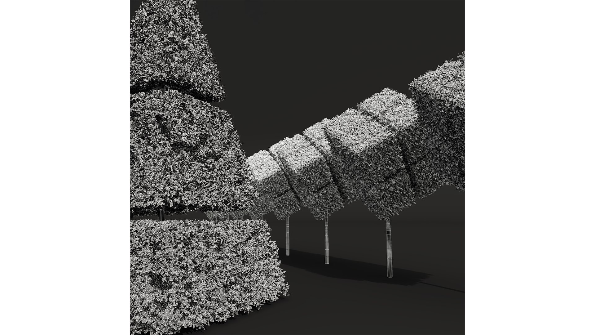 3D 7Different SETS Of Bush Set Vol 39 Model - TurboSquid 2241308