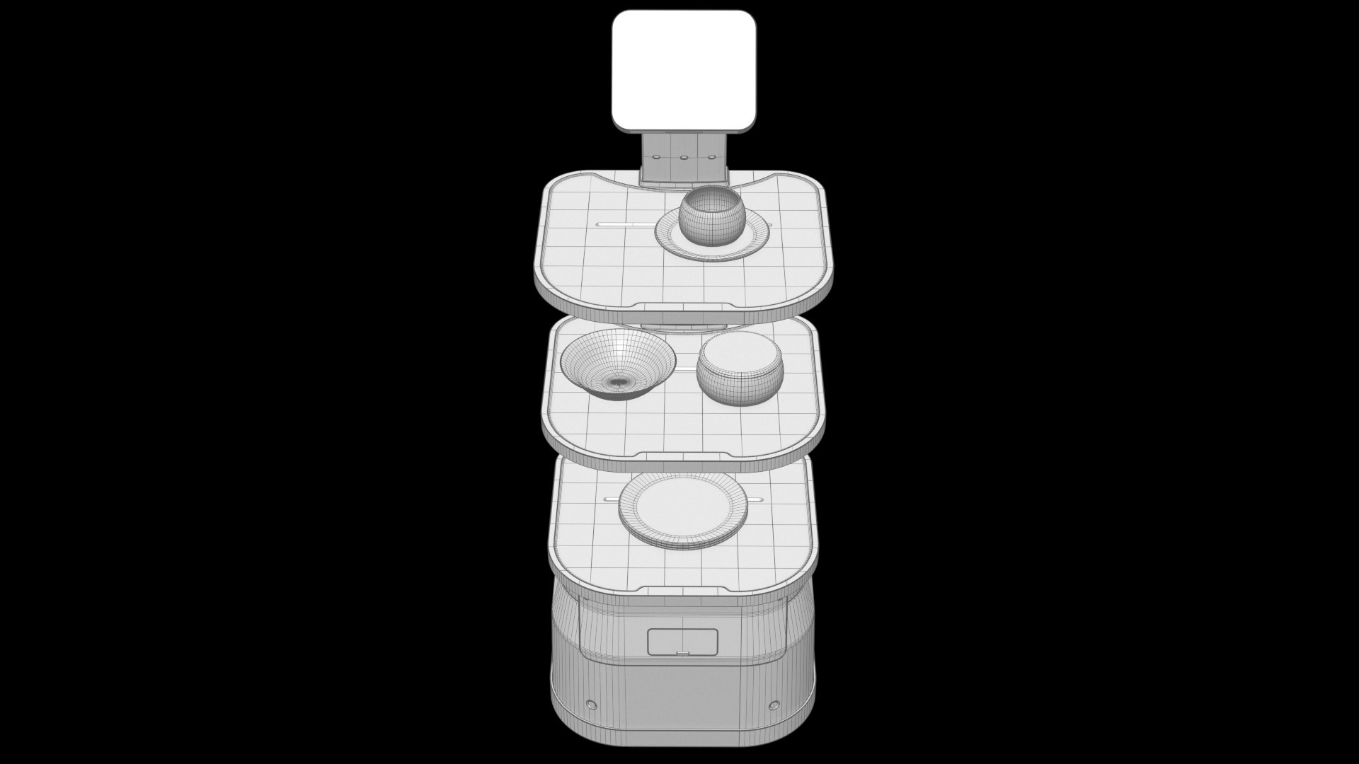 Serving Robot 3D Model - TurboSquid 2042470