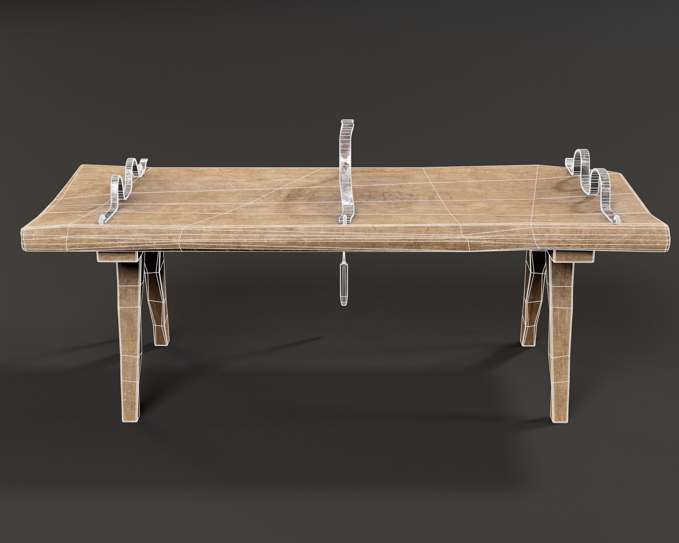 3D Wood Torture Table Model - TurboSquid 2355042