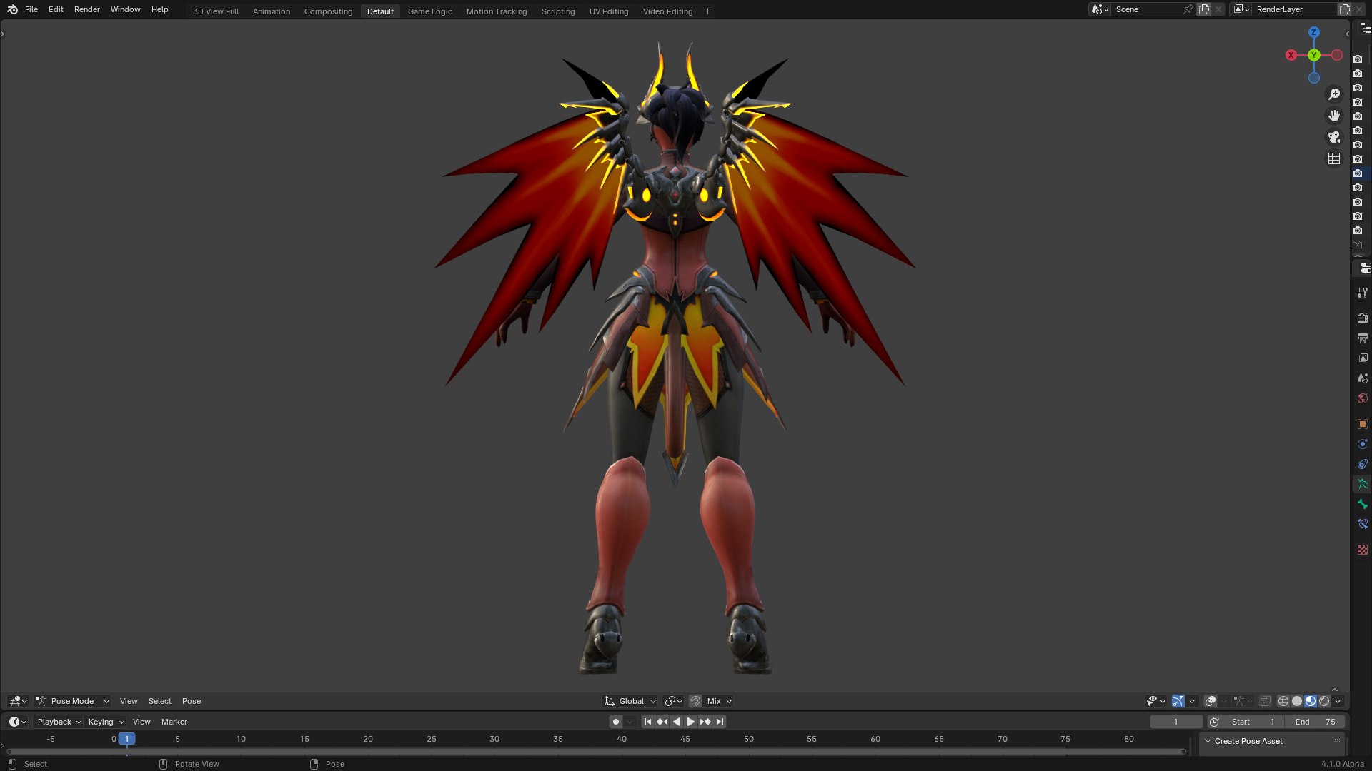 3D Devil Mercy Model - TurboSquid 2222330