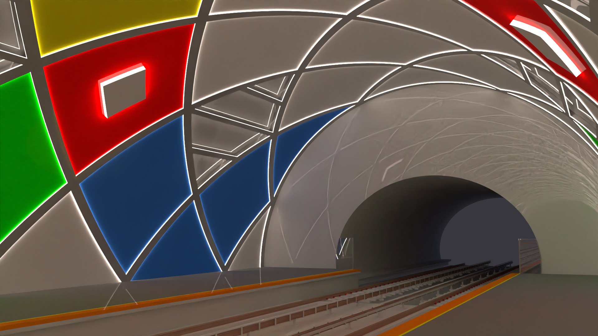 3D Metro Station Model - TurboSquid 2039200