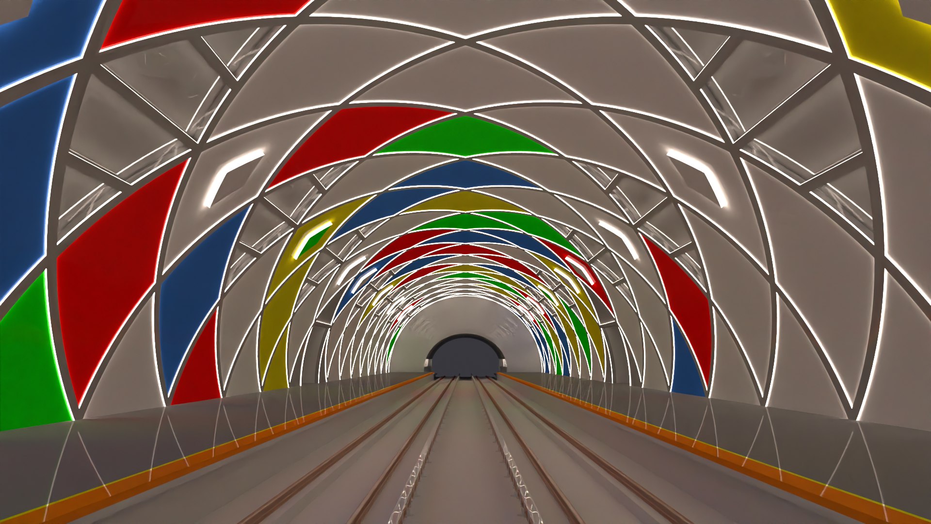 3D Metro Station Model - TurboSquid 2039200