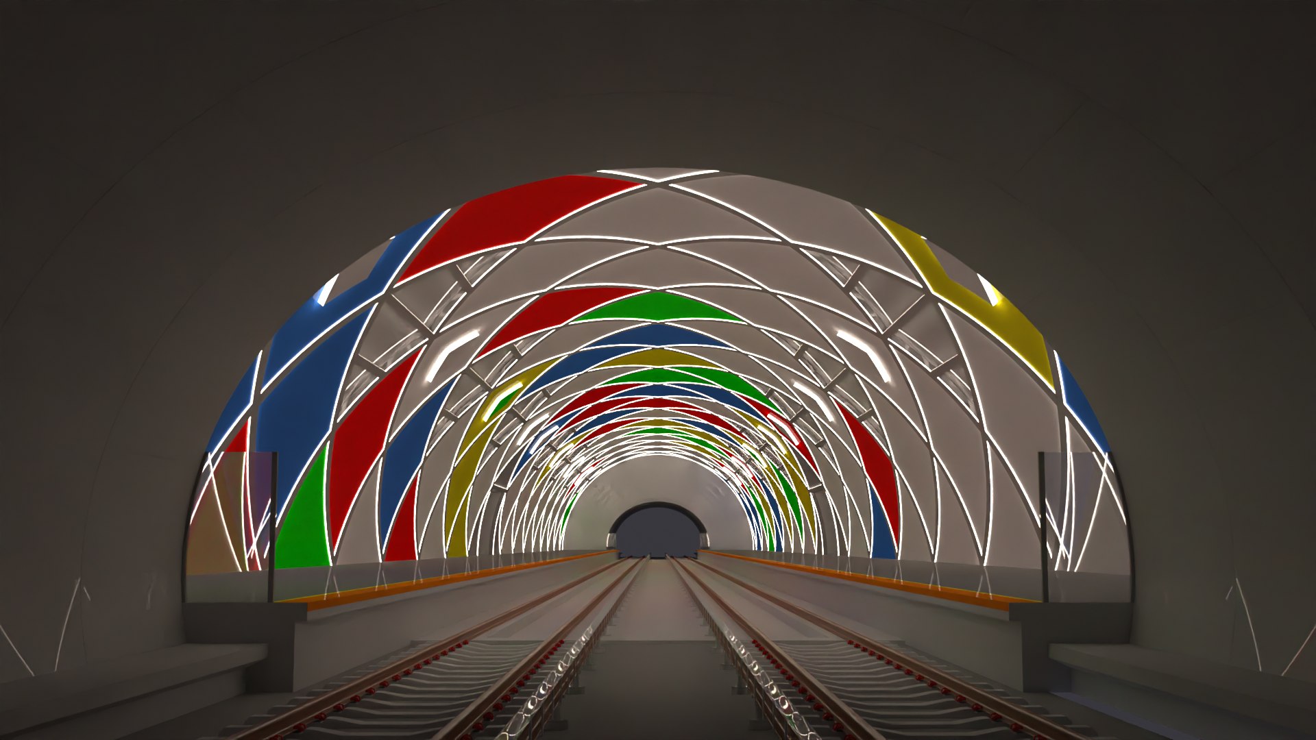 3D Metro Station Model - TurboSquid 2039200