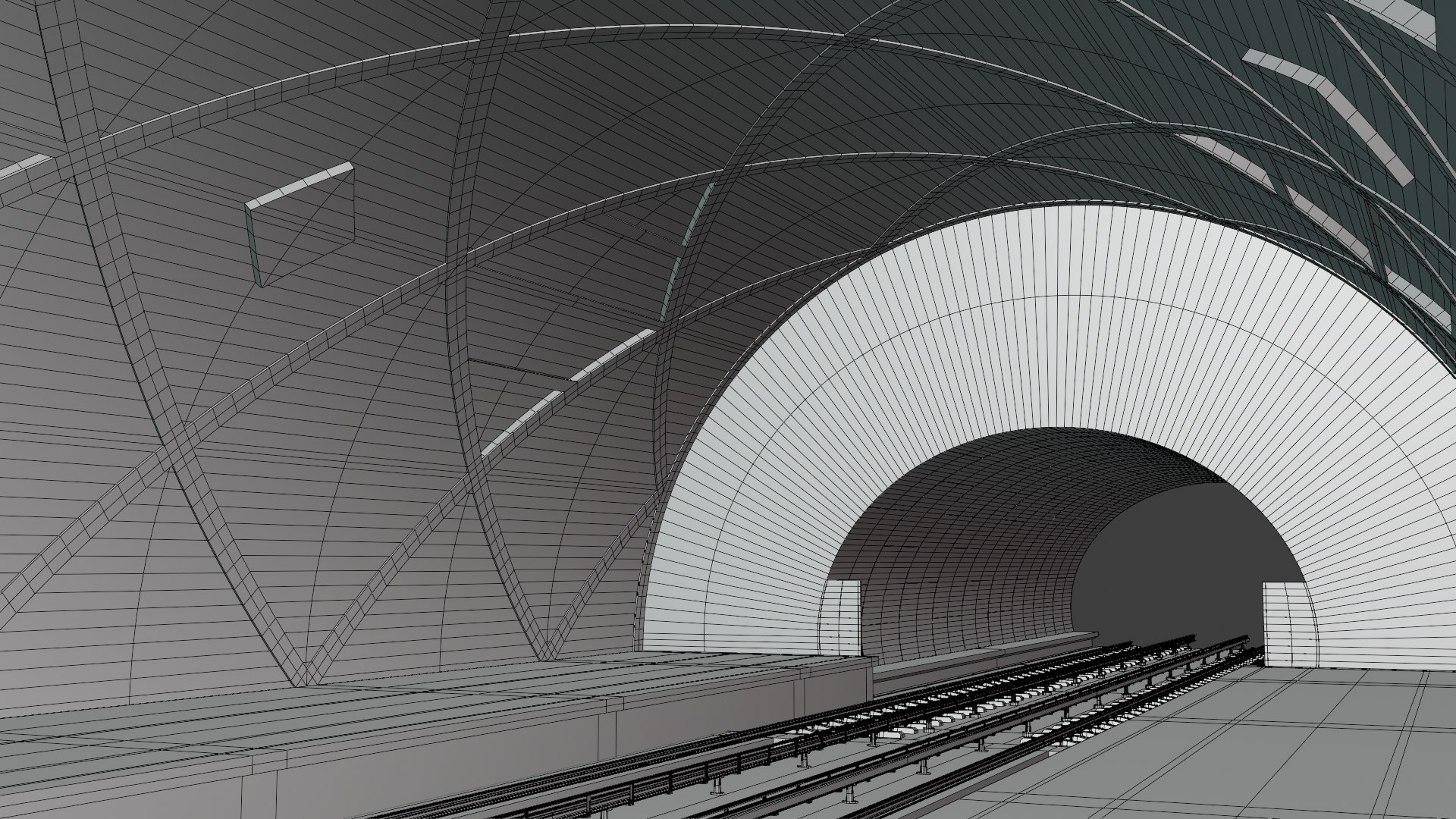 3D Metro Station Model - TurboSquid 2039200